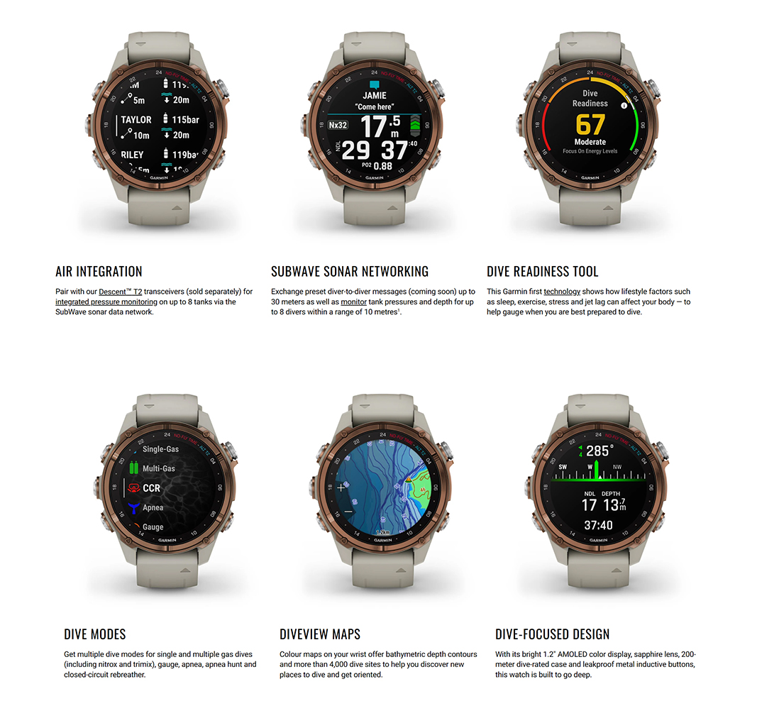 Shop for Garmin Descent Mk3 and MK3i | Garmin | Ocean Hunter Ltd